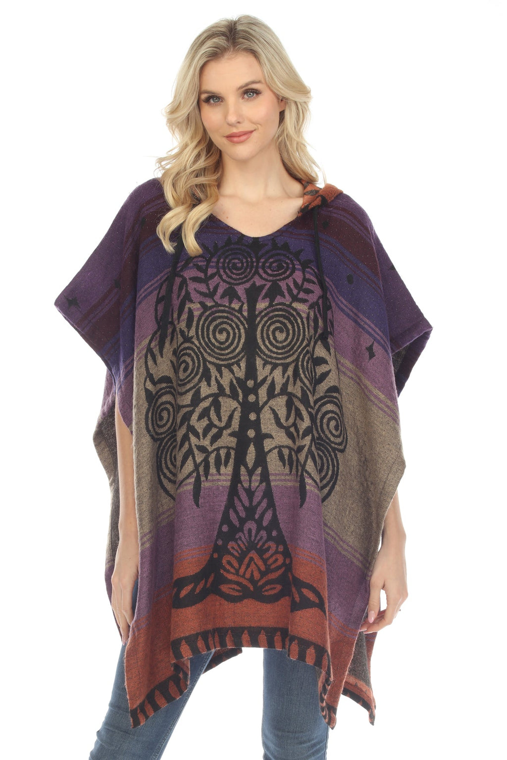 Tree of Life Hoodie Poncho – Lakhay-Retail