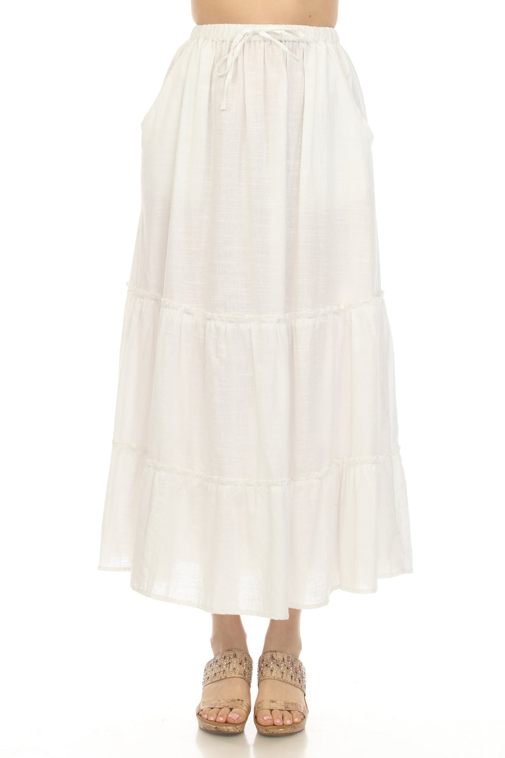 Homespun Tiered Maxi Skirt – Lakhay-Retail
