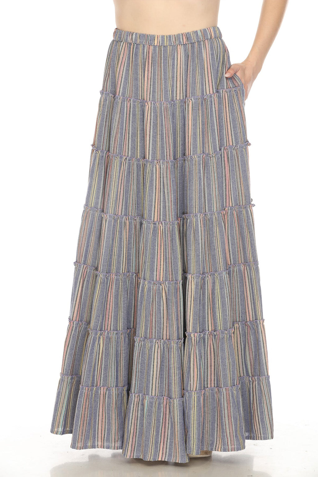 Stipe Ultra Maxi Skirt – Lakhay-Retail
