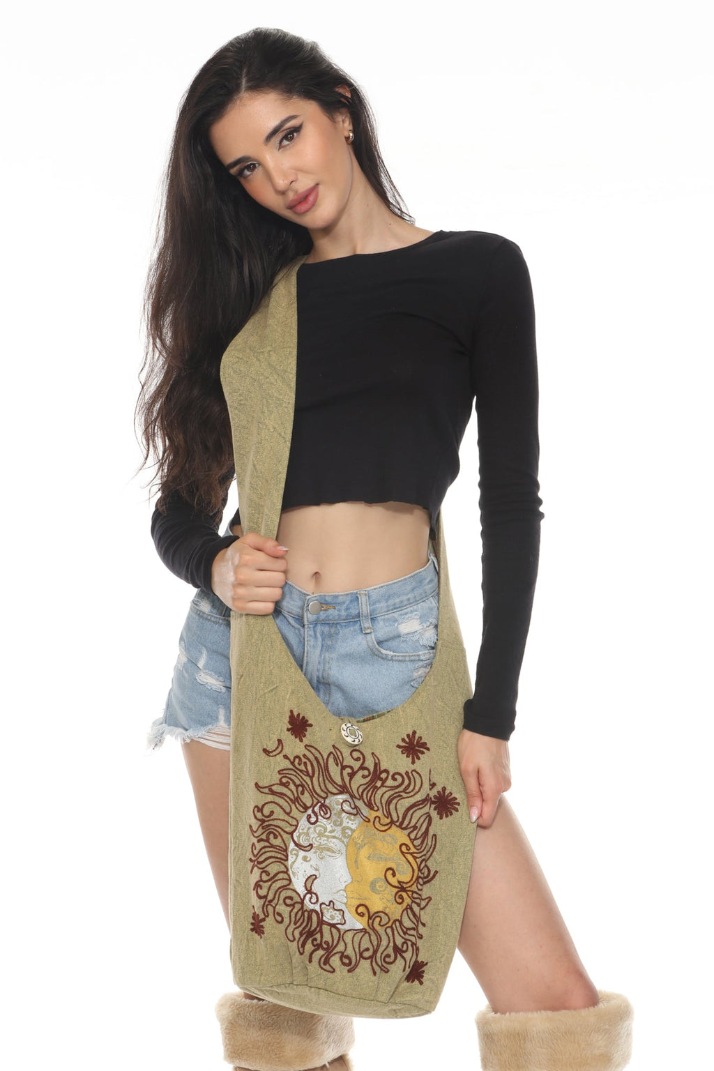 Sun Moon Crossbody hobo bag – Lakhay-Retail
