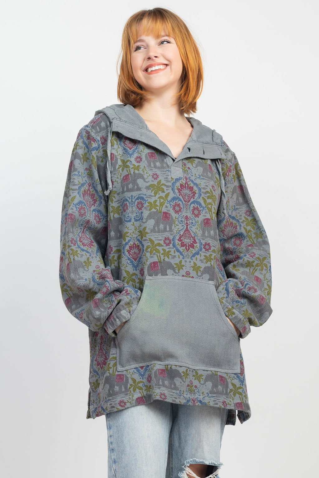 Elephant Sanctuary Baja Hoodie – Lakhay-Retail