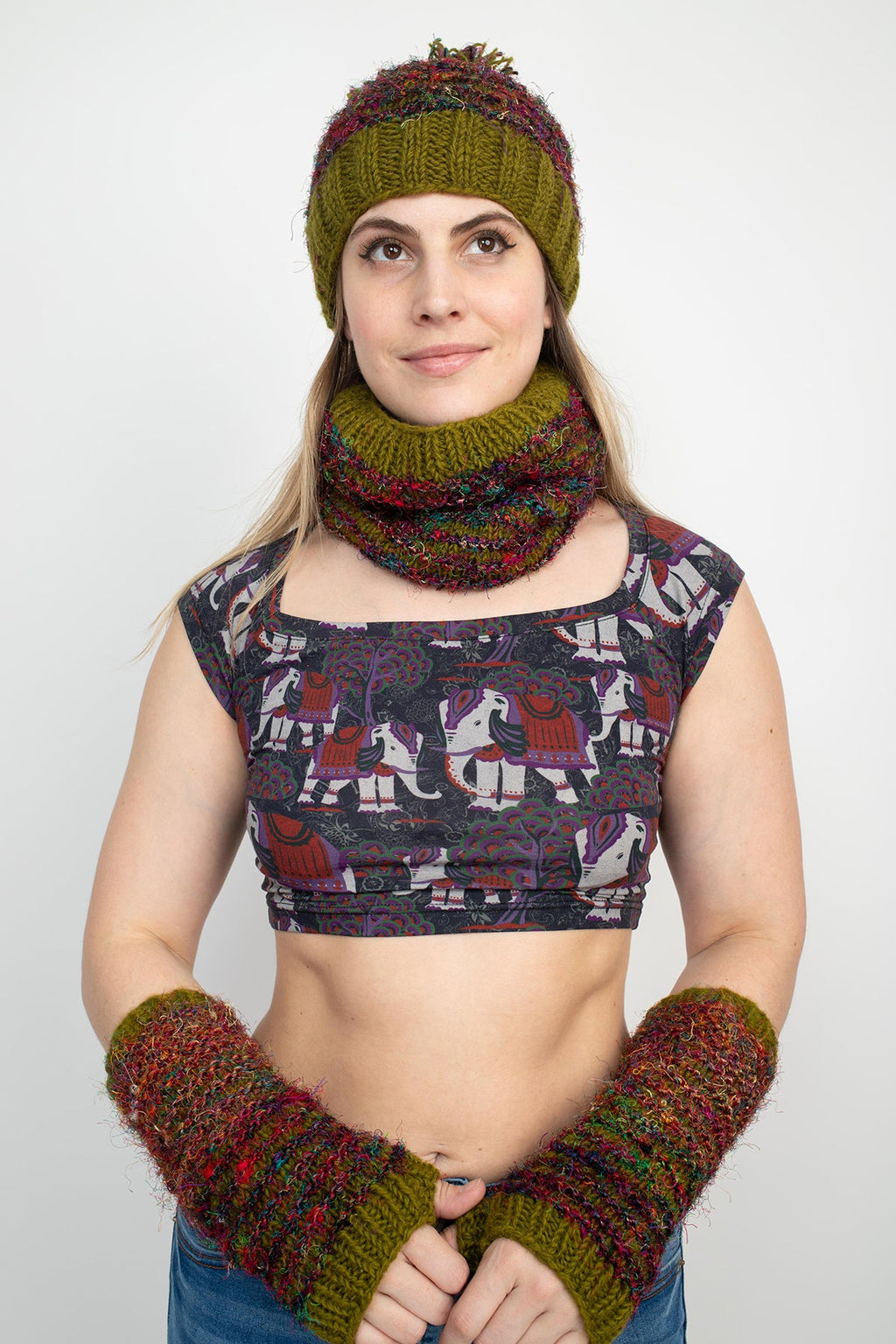 Recycled Silk Snood Scarf – Lakhay-Retail
